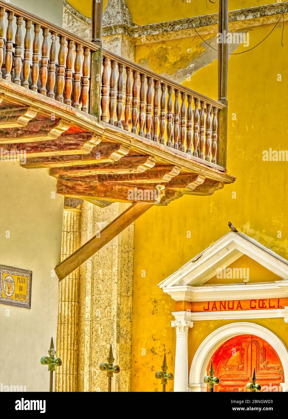Cartagena, Colombia: Colonial center, HDR Image Stock Photo - Alamy