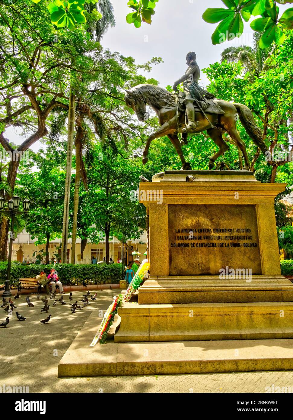 Cartagena, Colombia: Colonial center, HDR Image Stock Photo - Alamy