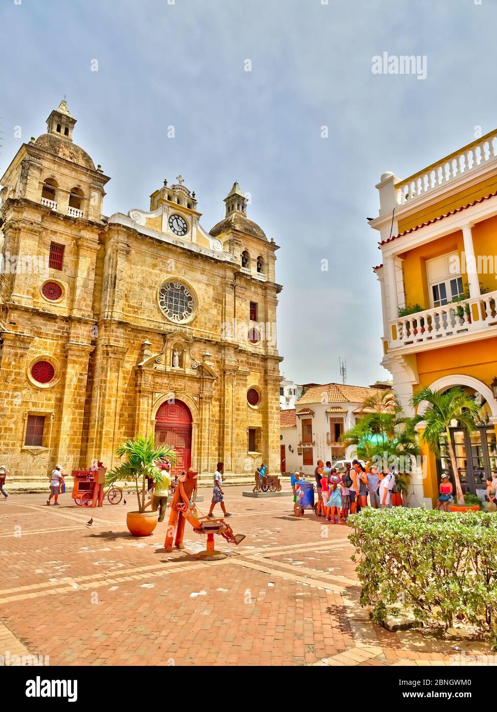Cartagena, Colombia: Colonial center, HDR Image Stock Photo - Alamy