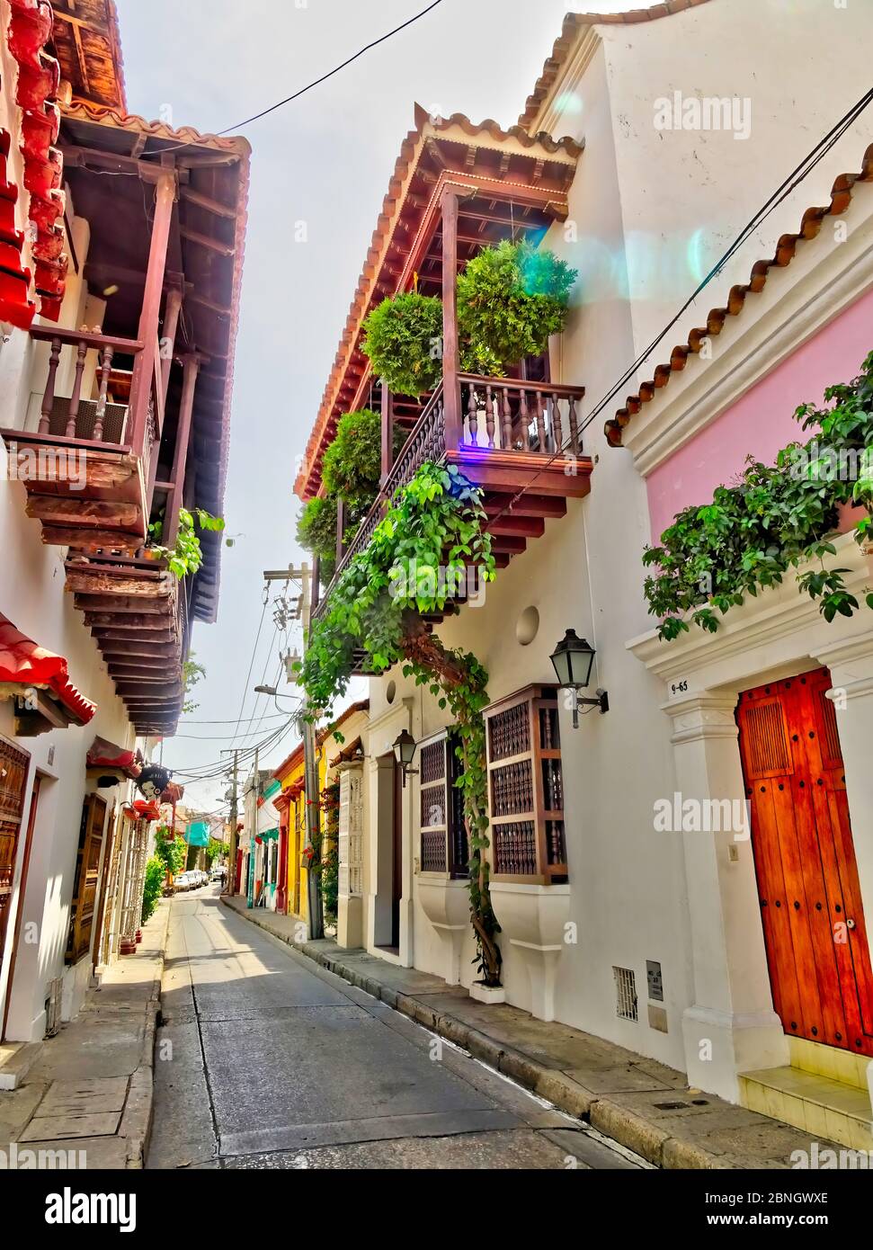 Cartagena, Colombia: Colonial center, HDR Image Stock Photo - Alamy