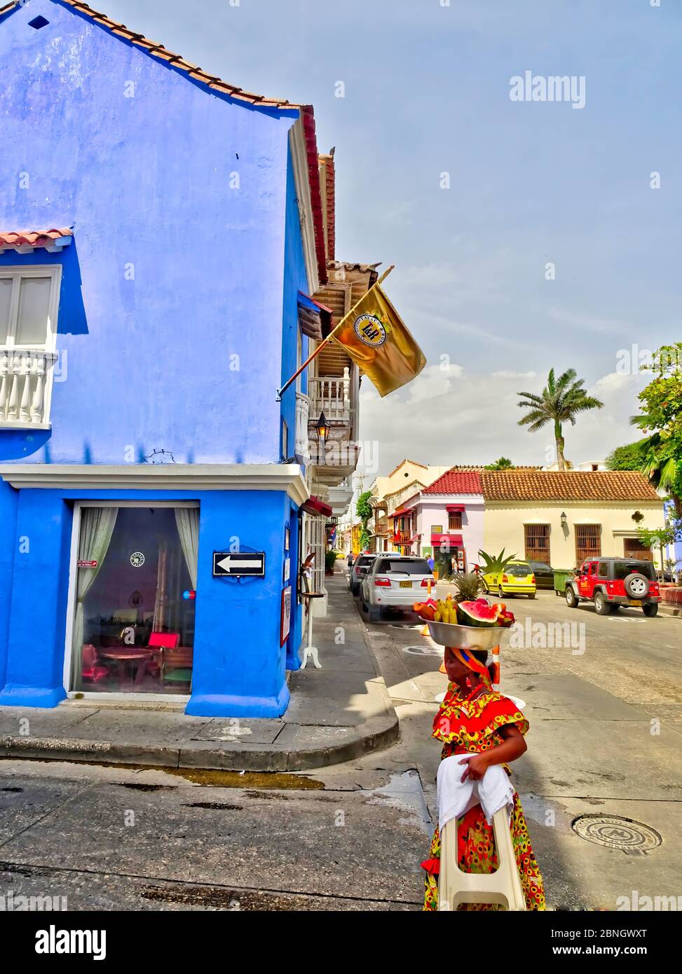 Cartagena, Colombia: Colonial center, HDR Image Stock Photo - Alamy