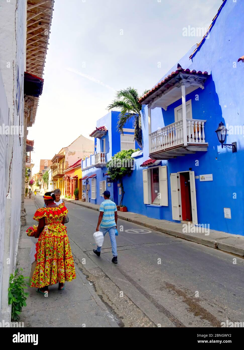 Cartagena, Colombia: Colonial center, HDR Image Stock Photo - Alamy