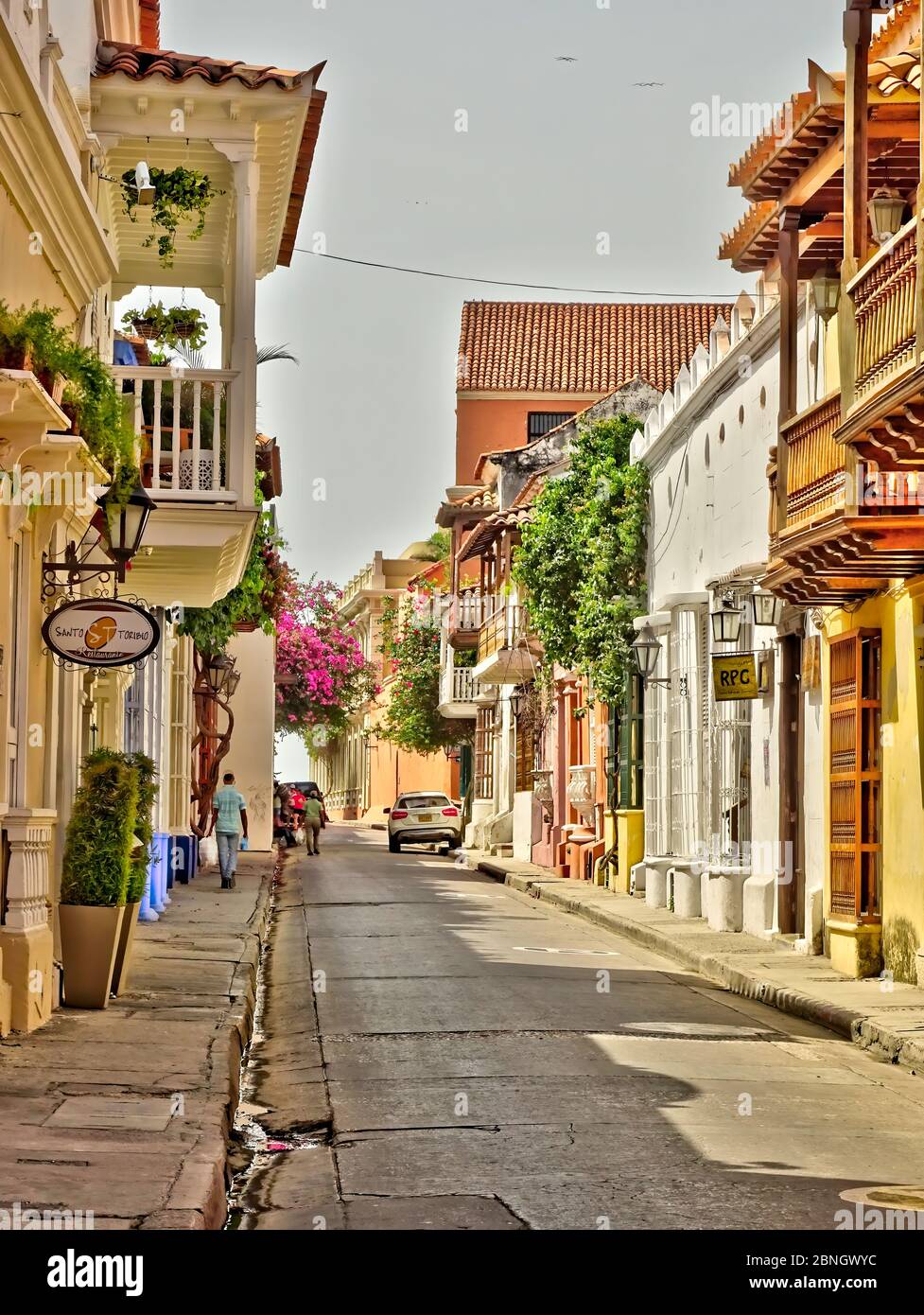 Cartagena, Colombia: Colonial center, HDR Image Stock Photo - Alamy