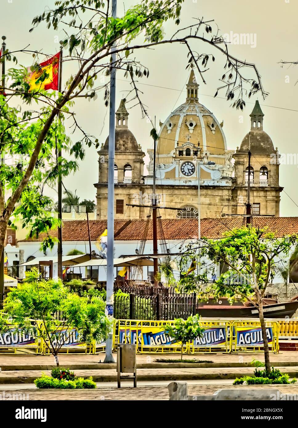 Cartagena, Colombia: Colonial center, HDR Image Stock Photo - Alamy