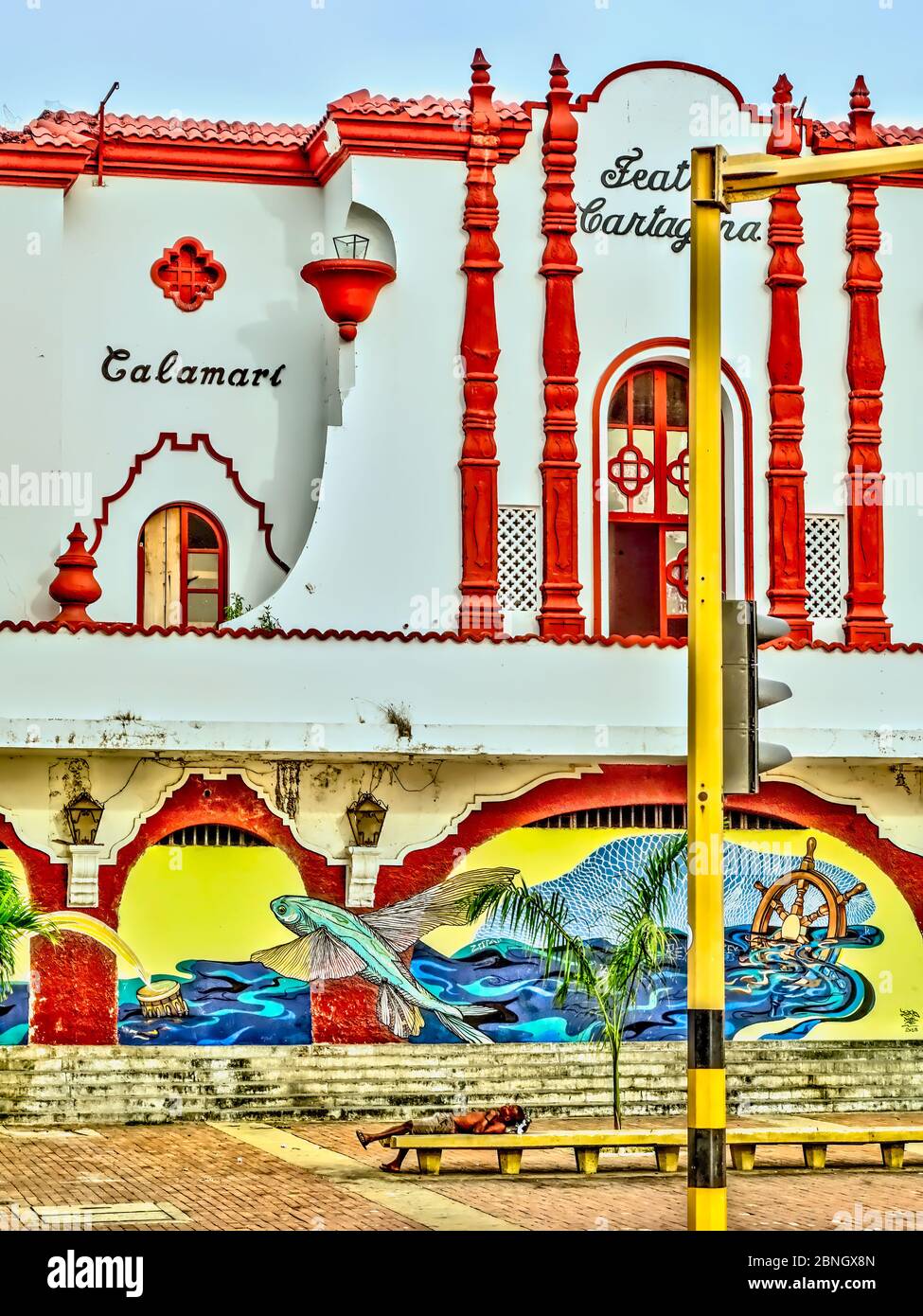 Cartagena, Colombia: Colonial center, HDR Image Stock Photo - Alamy