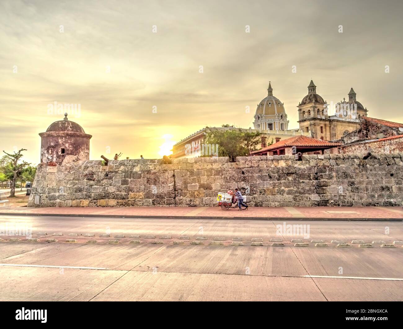 Cartagena, Colombia: Colonial center, HDR Image Stock Photo - Alamy