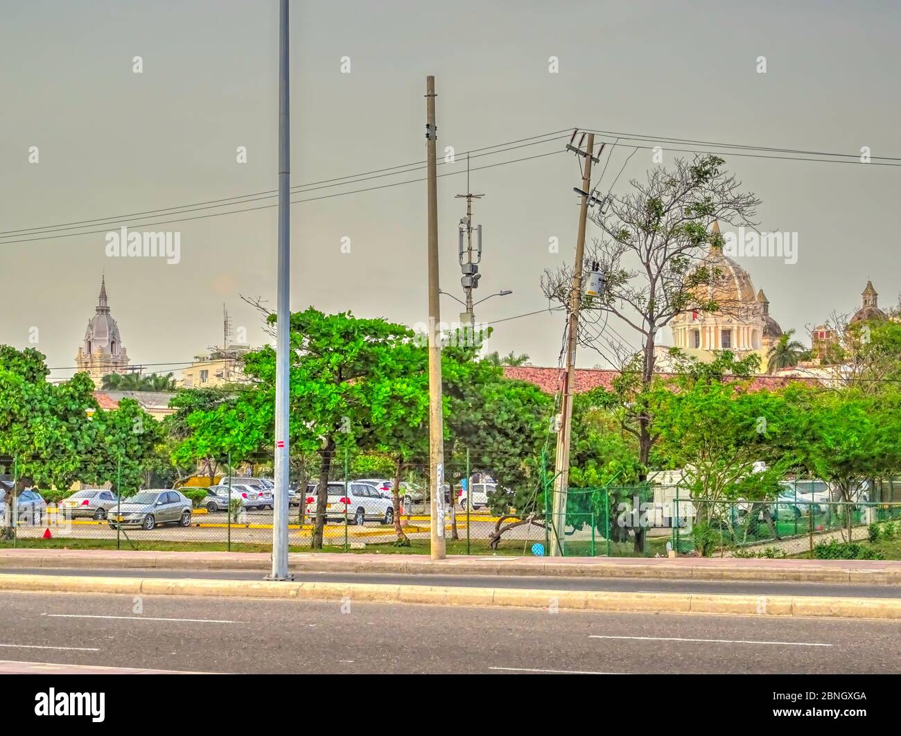 Cartagena, Colombia: Colonial center, HDR Image Stock Photo - Alamy