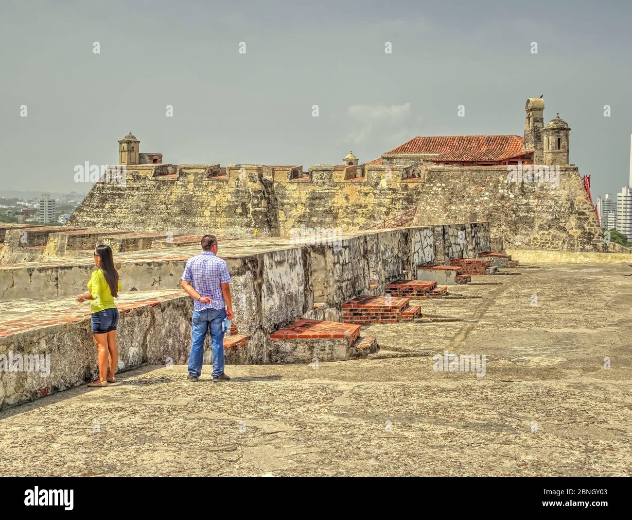 Cartagena, Colombia: Colonial center, HDR Image Stock Photo - Alamy