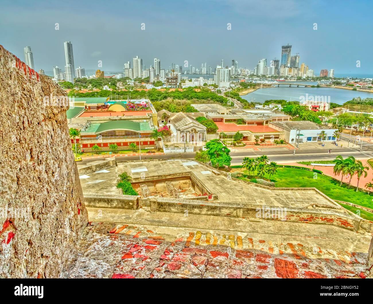 Cartagena, Colombia: Colonial center, HDR Image Stock Photo - Alamy