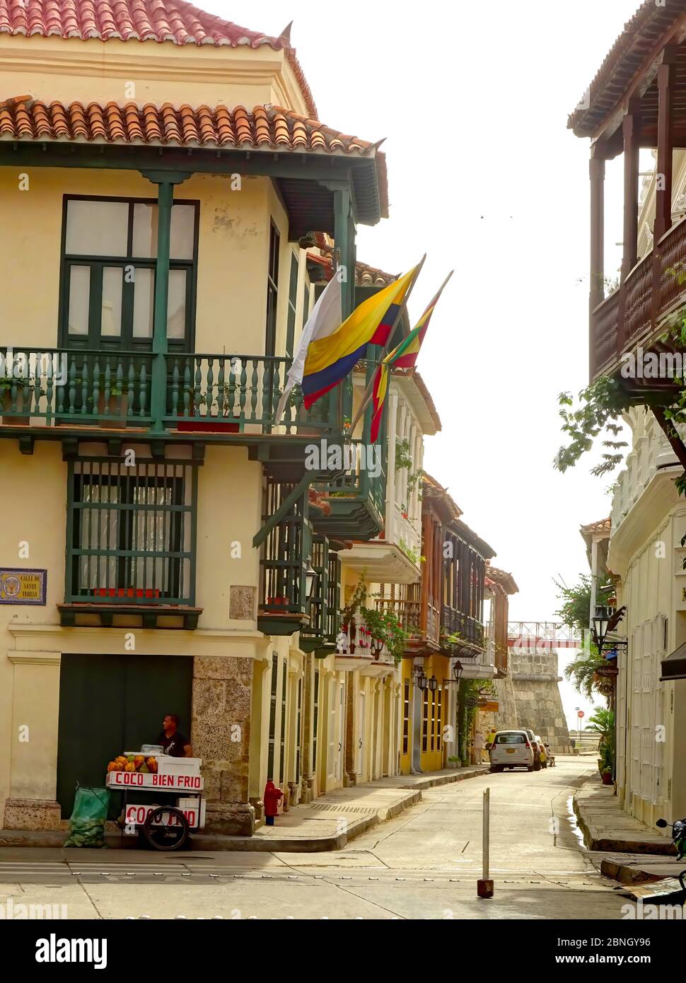 Cartagena, Colombia: Colonial center, HDR Image Stock Photo - Alamy