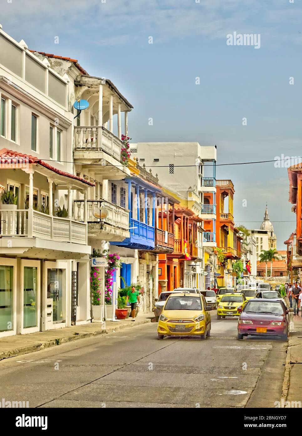 Cartagena, Colombia: Colonial center, HDR Image Stock Photo - Alamy