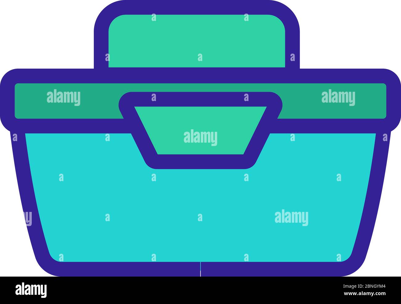 portable food container side view icon vector outline illustration ...