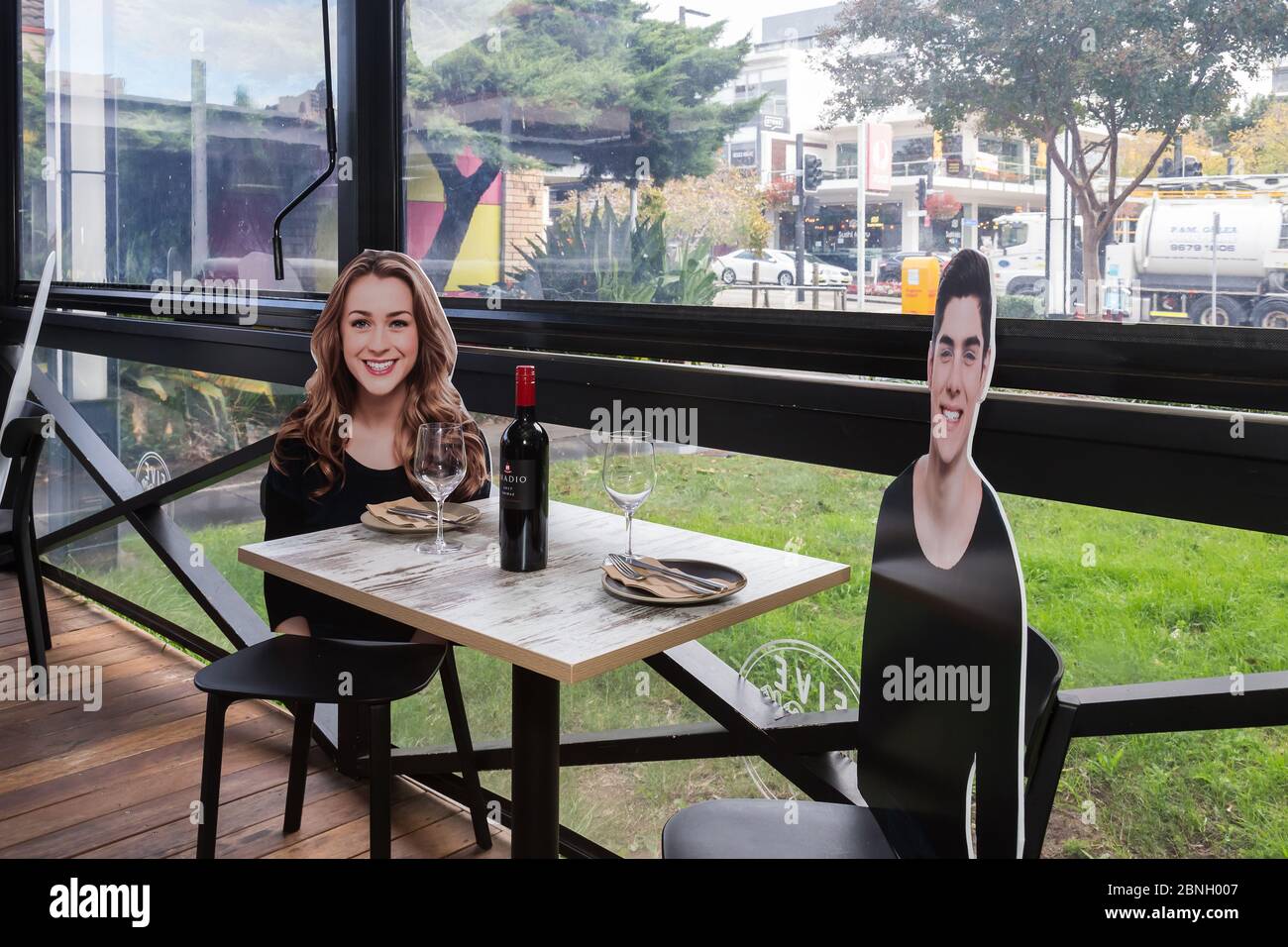 Cardboard models at tables hi-res stock photography and images - Alamy