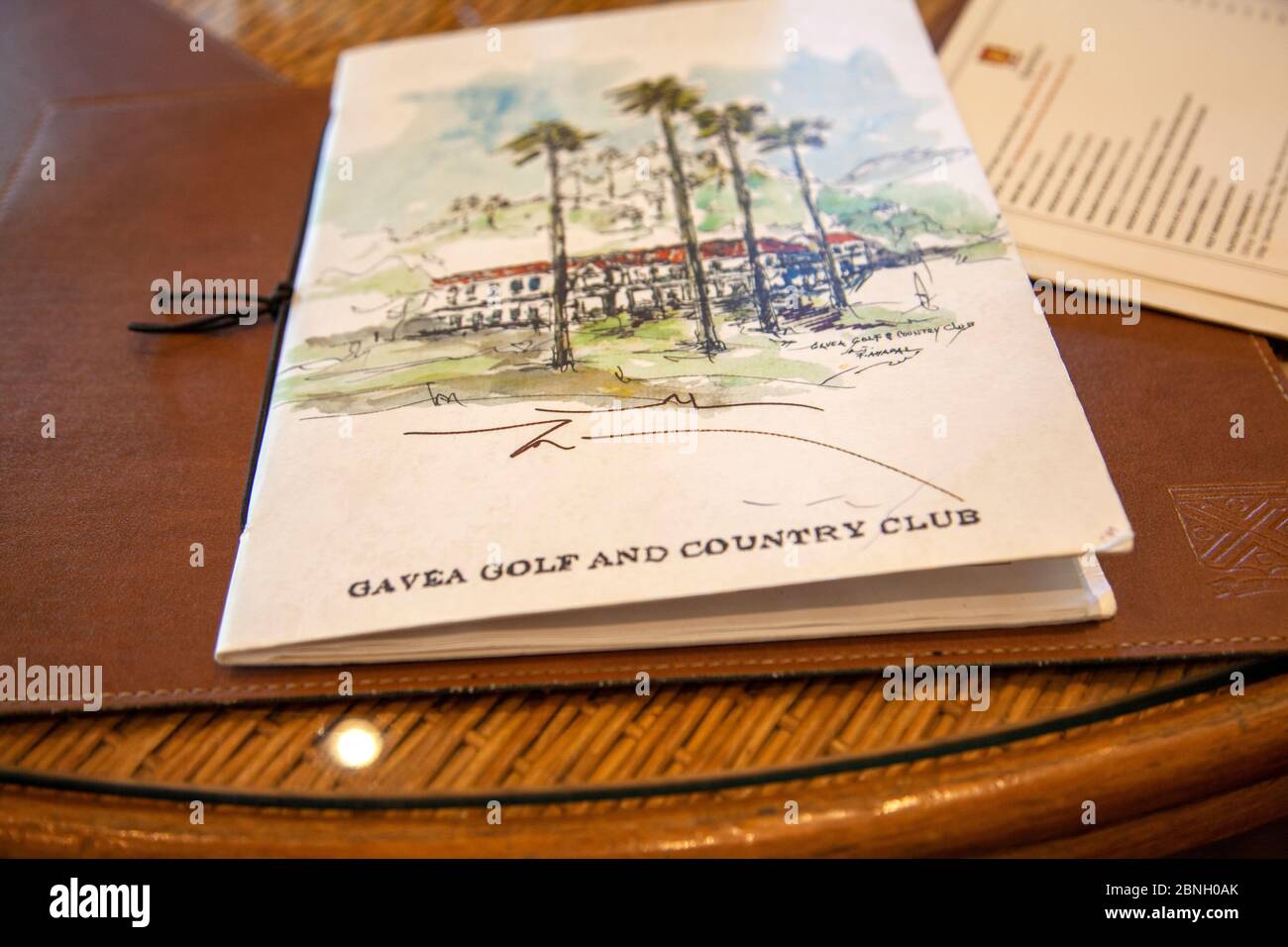 Gávea Golf and Country Club Restaurant Menu Cover in Rio de Janeiro ...