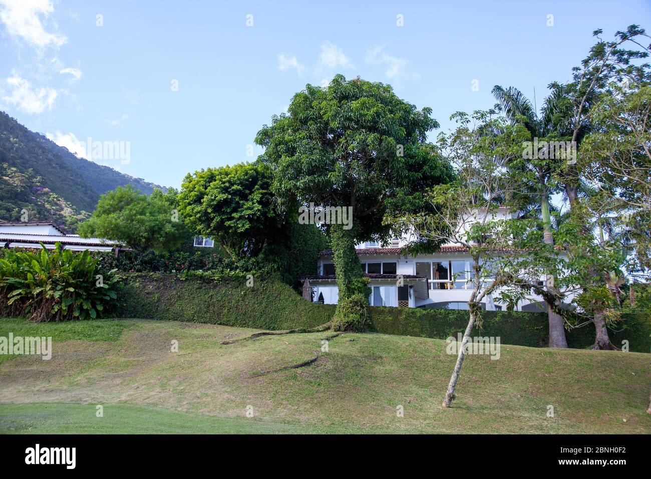 Houses Lining Gávea Golf and Country Club in Rio de Janeiro, Brazil ...