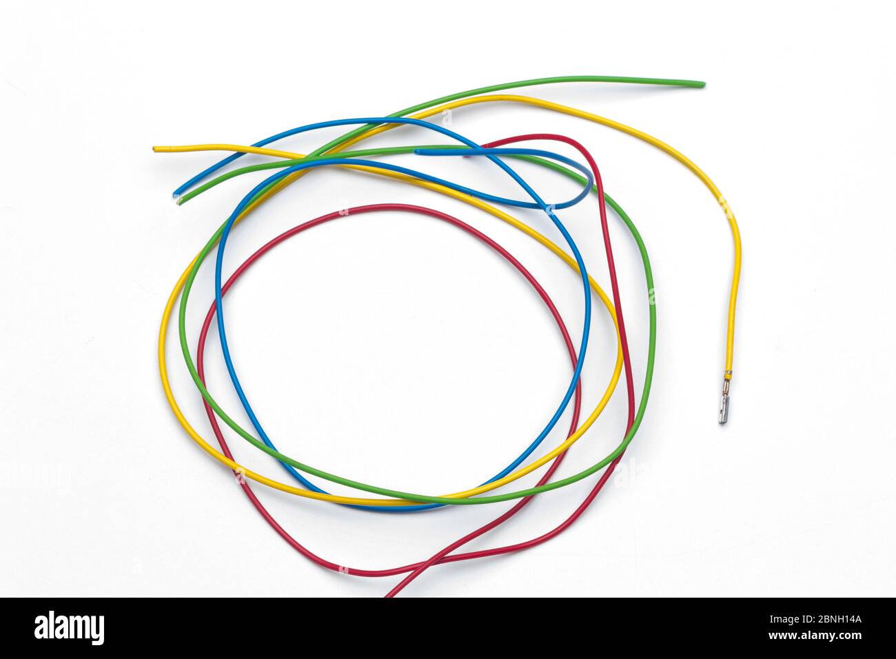 Copper is a great conductor of electricity, plastic-lined copper wire ...