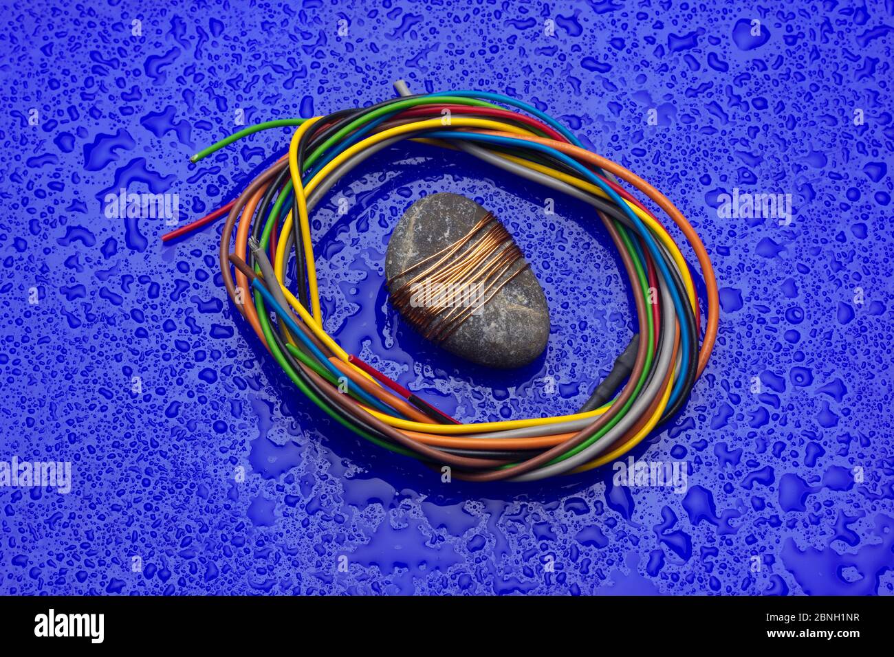 Copper is a great conductor of electricity, plastic-lined copper wire ...