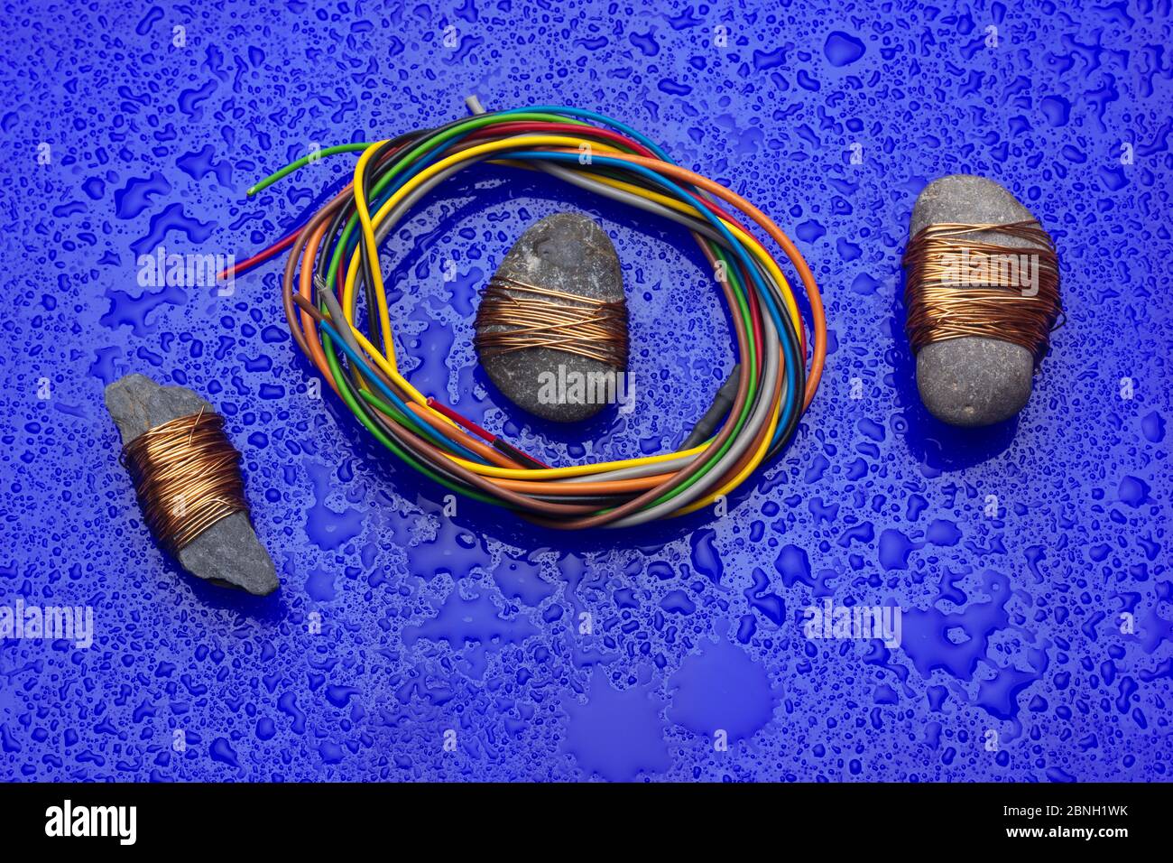 Copper is a great conductor of electricity, plastic-lined copper wire ...