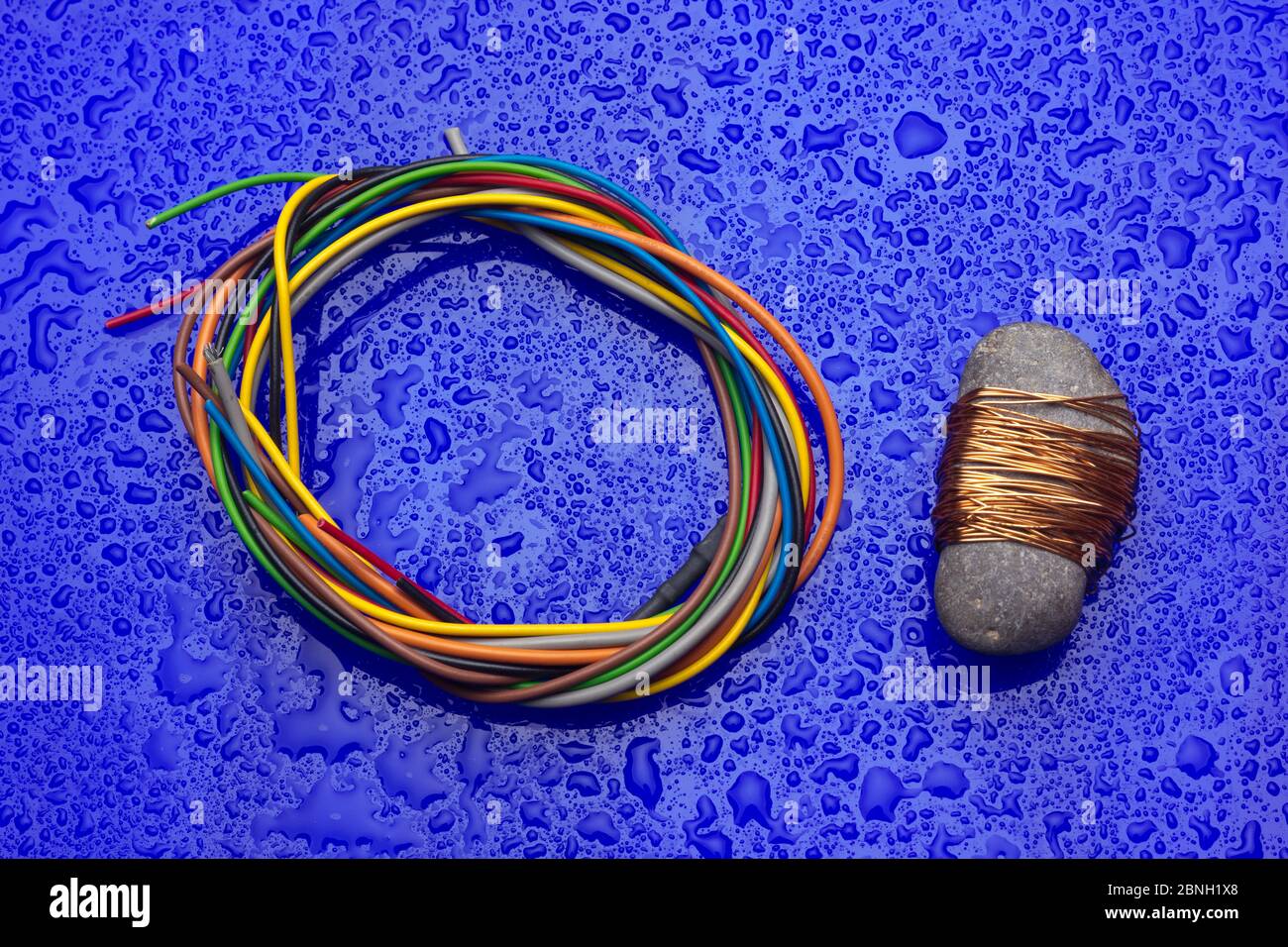 Copper is a great conductor of electricity, plastic-lined copper wire ...