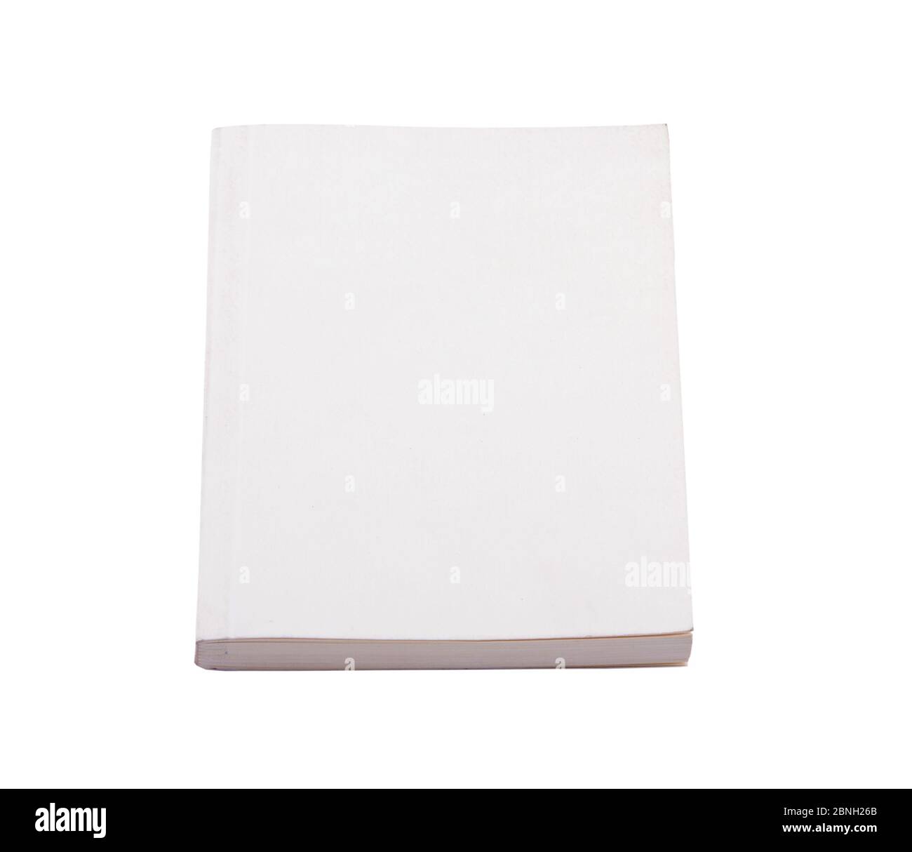 White book isolated on a white background Stock Photo - Alamy