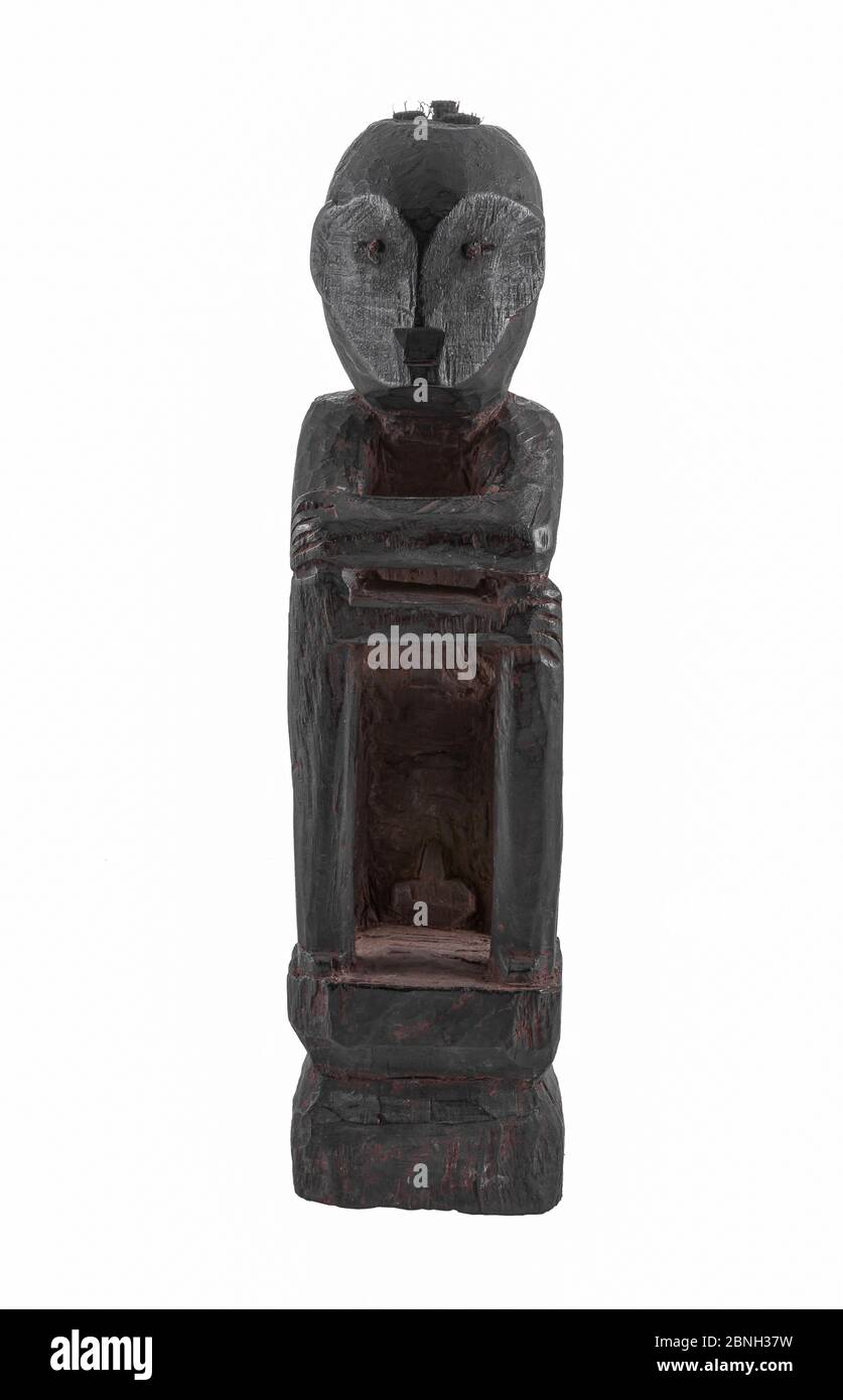 Old statue isolated on the white background Stock Photo - Alamy