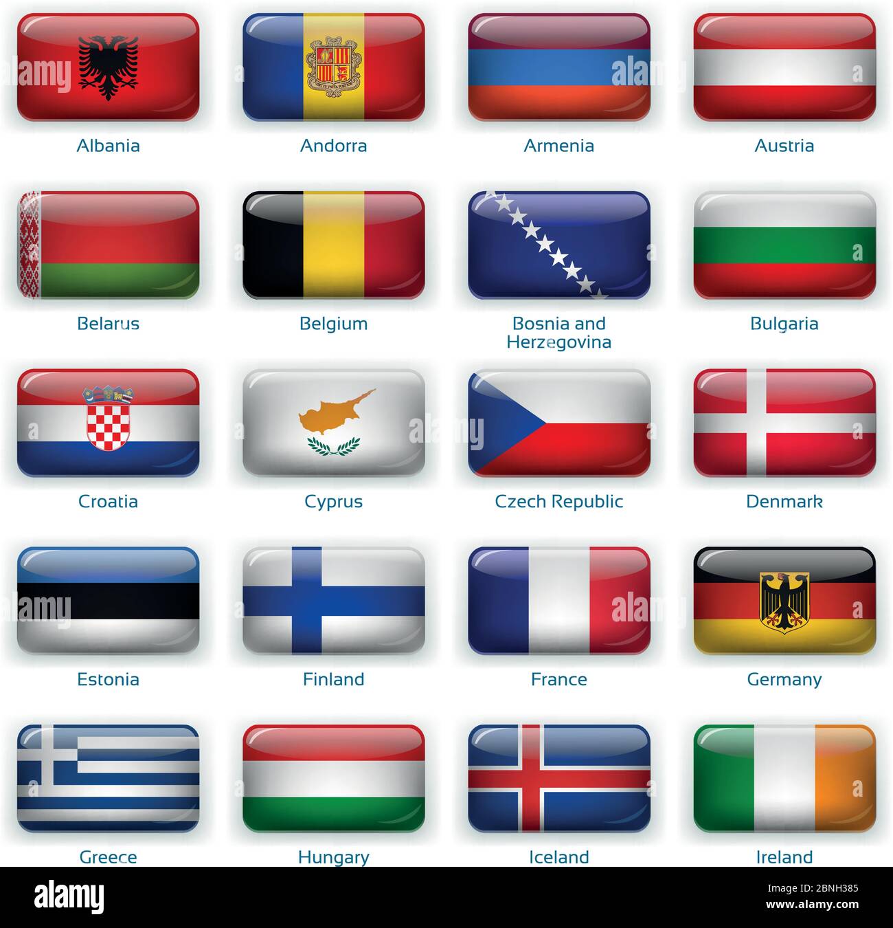 Flag collection europe hi-res stock photography and images - Alamy