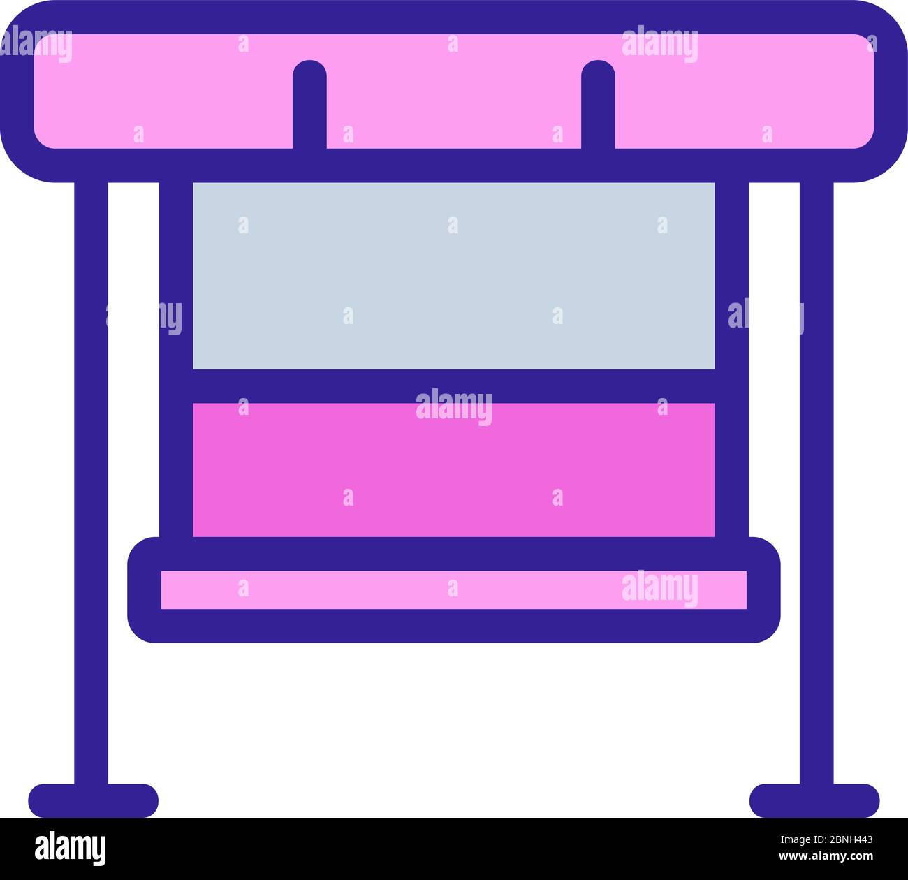 Hanging bench seat Stock Vector Images - Alamy