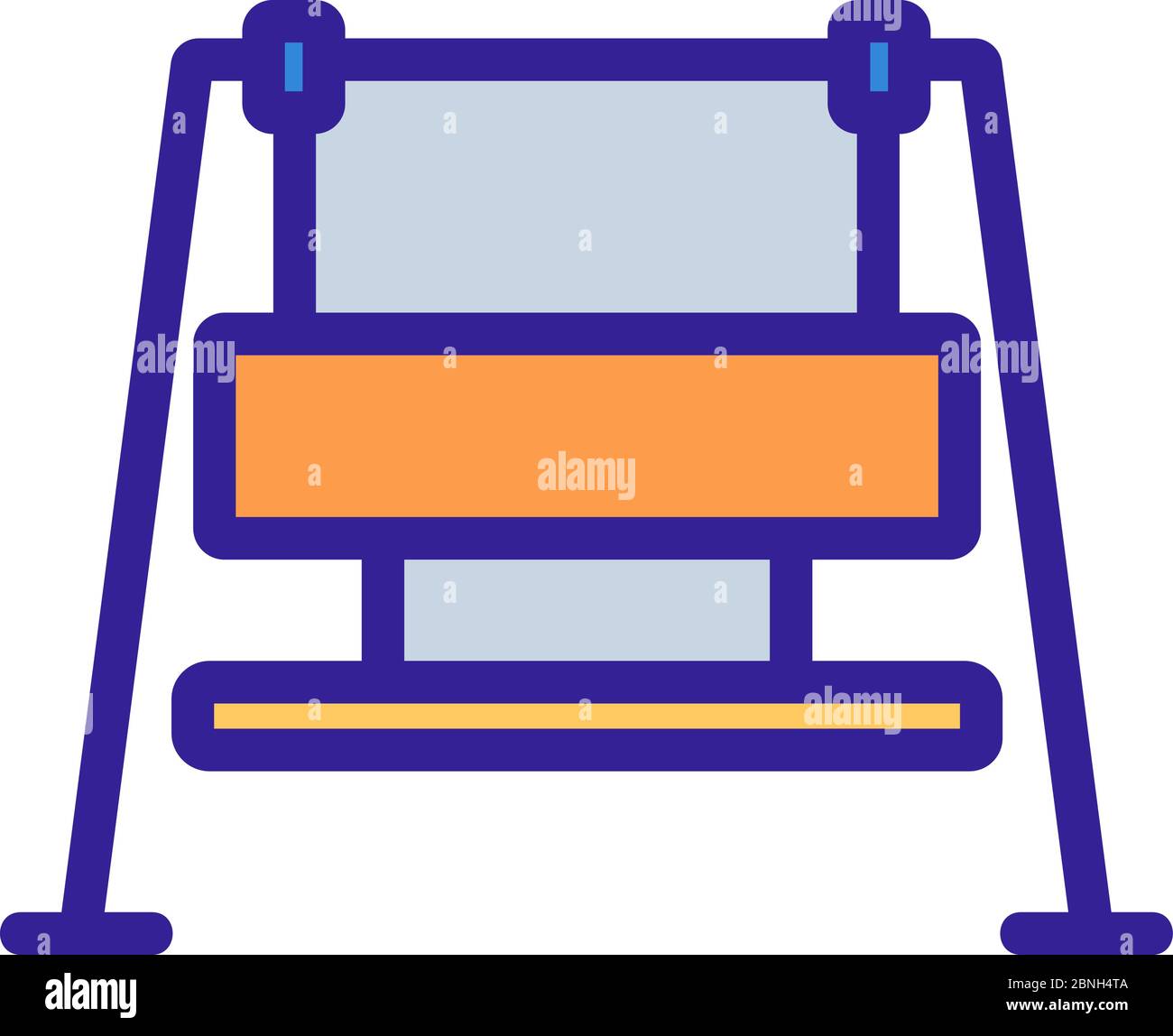 swing bench icon vector outline illustration Stock Vector Image & Art ...