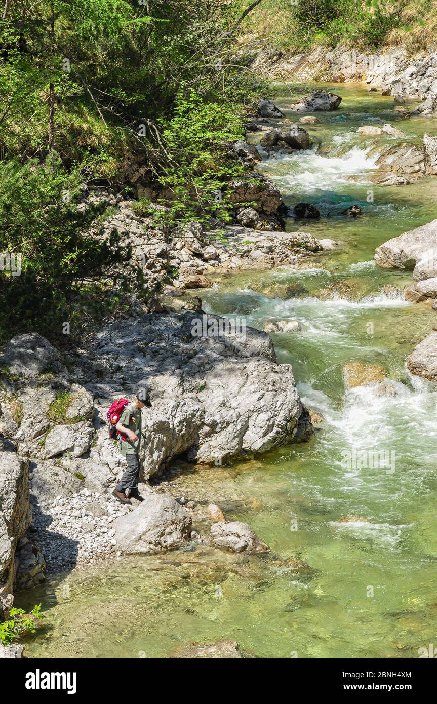 Waterfalls and Cascades in Oetscher National Park, Springtime Stock ...