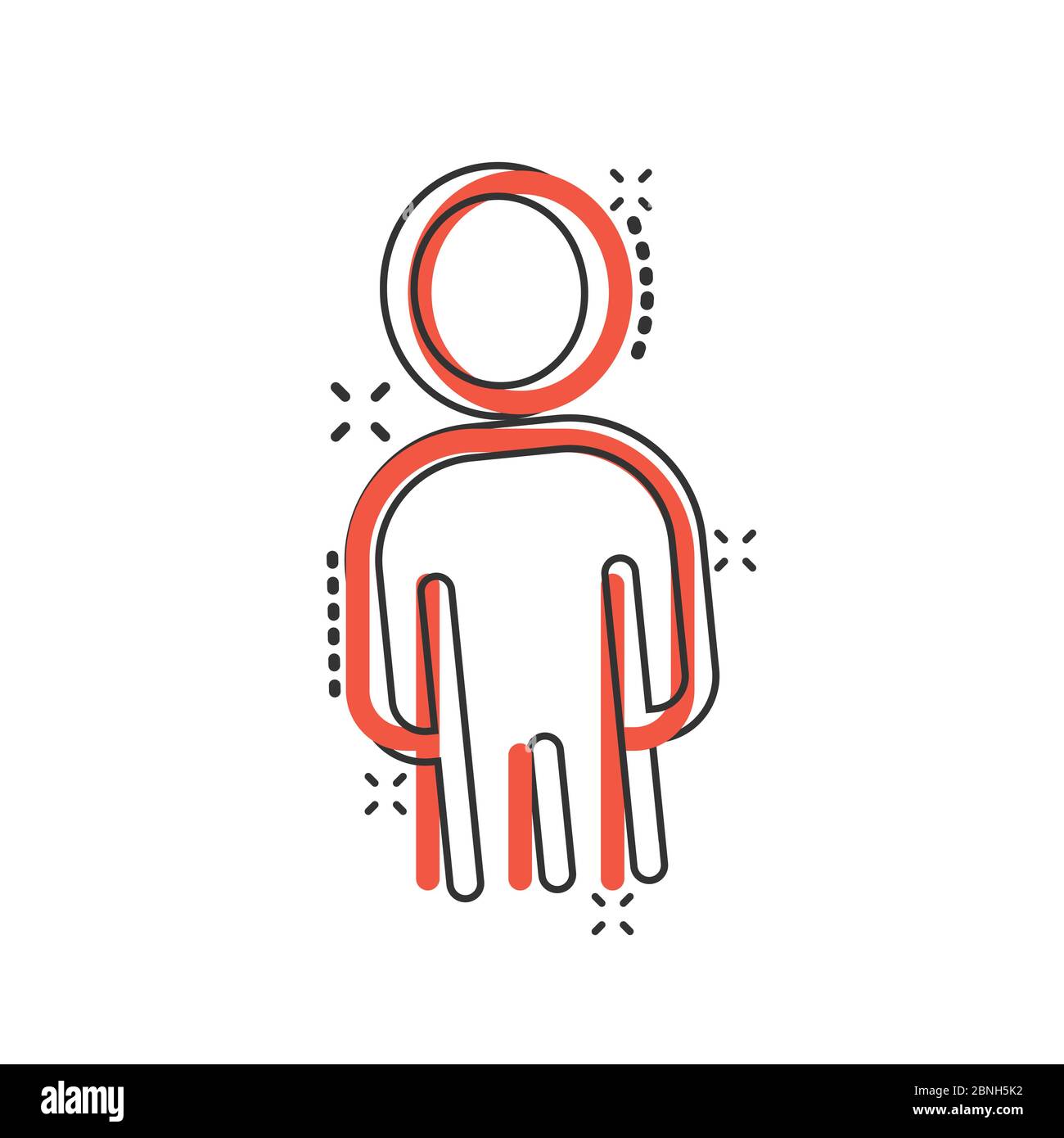 People communication icon in comic style. People cartoon vector ...