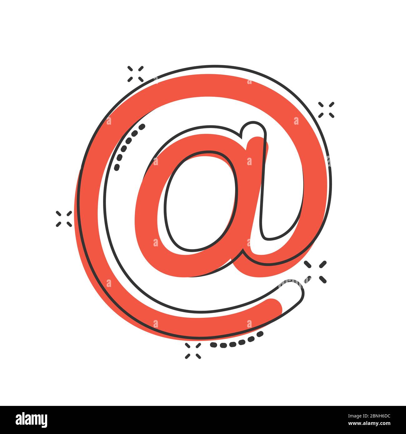 Email message icon in comic style. Mail document cartoon vector ...