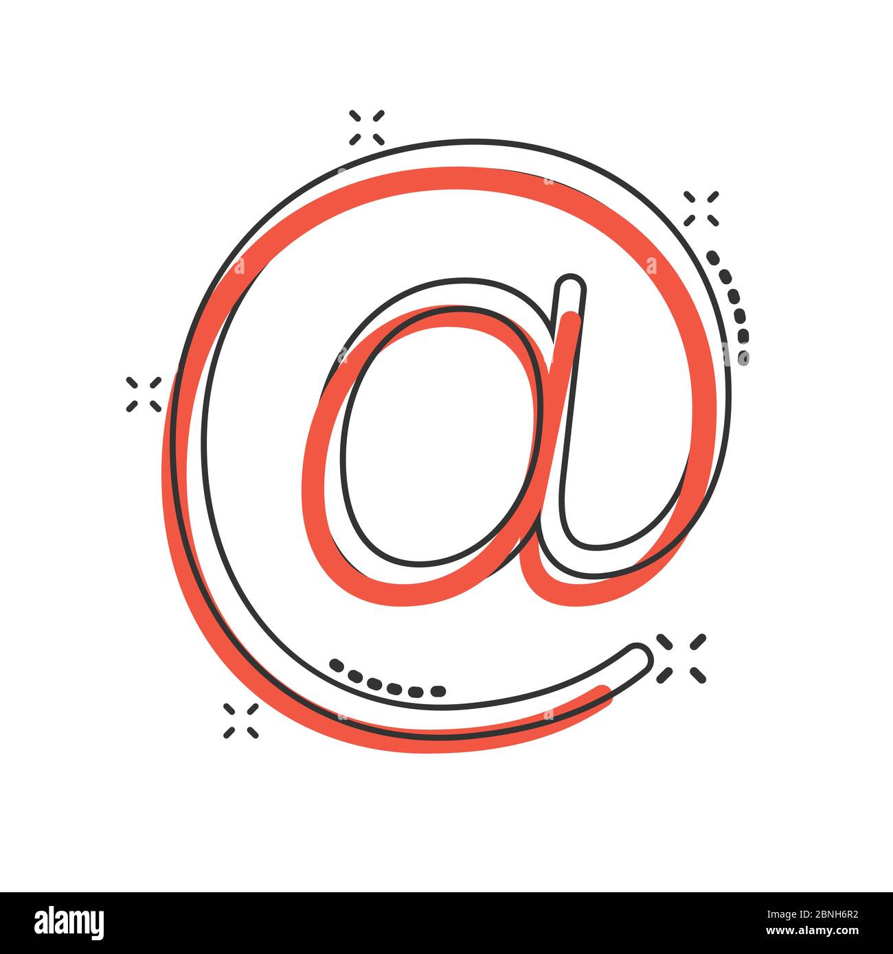 Email message icon in comic style. Mail document cartoon vector ...