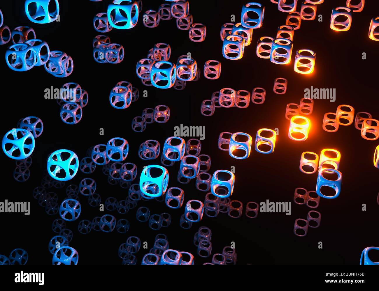 3d rendering abstract hollow cube hi-res stock photography and images ...