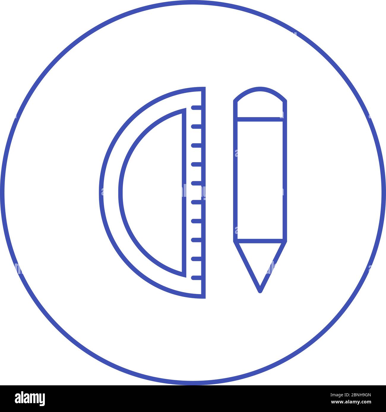 Beautiful Geometry Tools Line Vector Icon Stock Vector Image & Art - Alamy