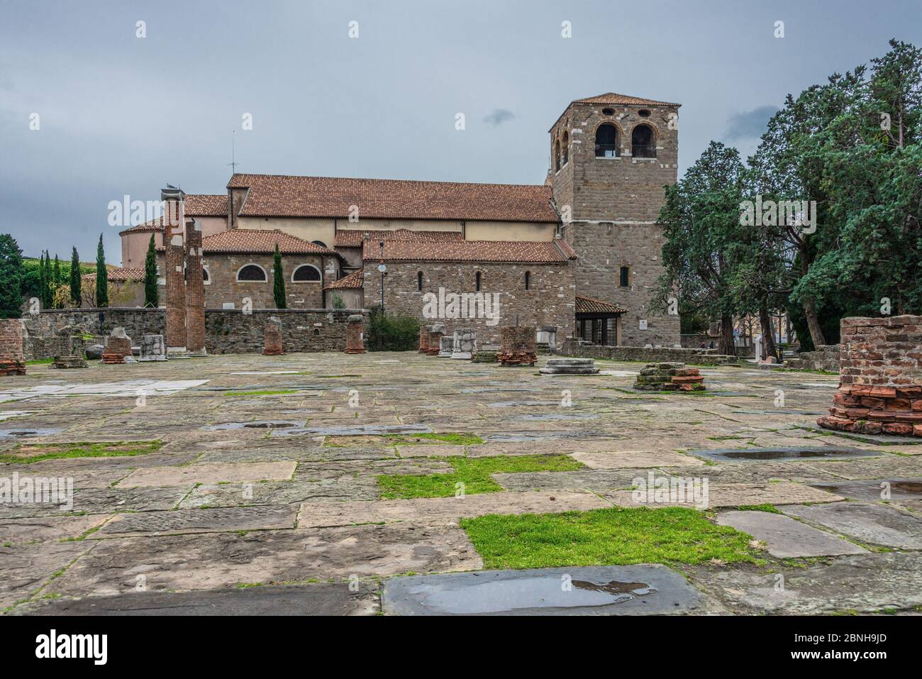 Exterior view of the Saint Justus Trieste Cathedral (Basilica ...