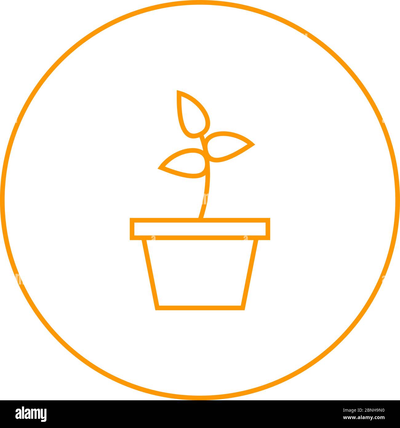 Beautiful Planting Line Vector Icon Stock Vector Image & Art - Alamy