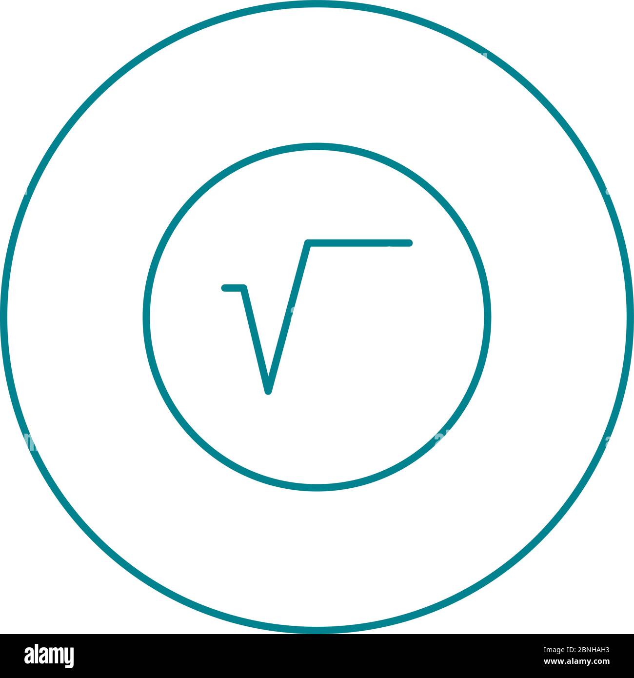 Beautiful Square Root Symbol Line Vector Icon Stock Vector Image & Art ...