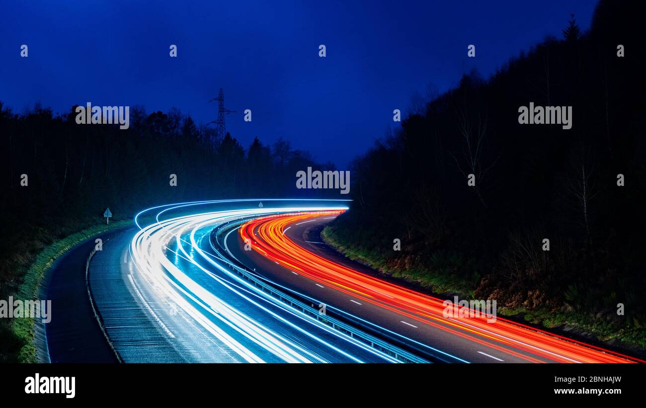 Long exposure motorway hi-res stock photography and images - Alamy