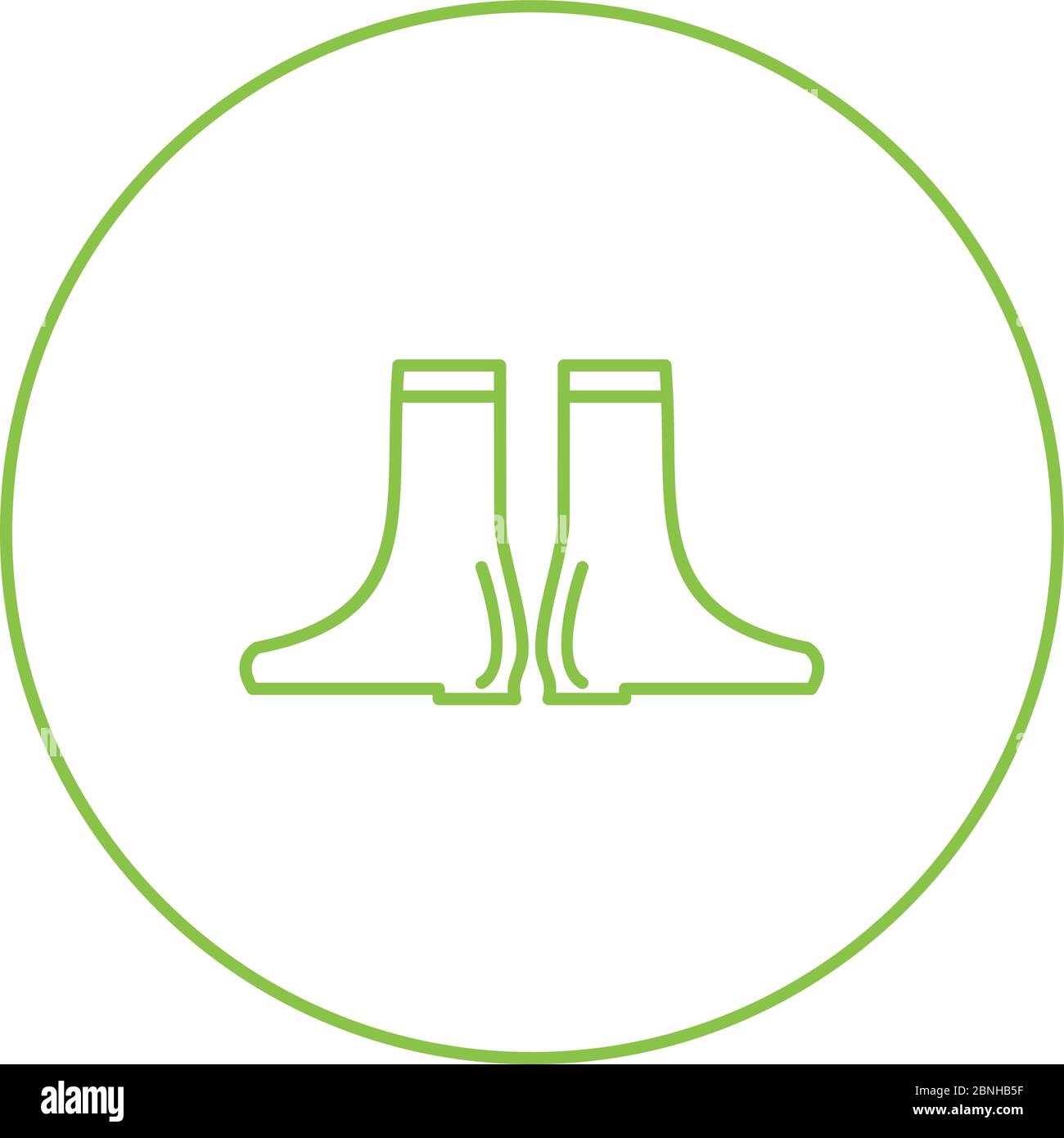 Beautiful Long boots Line Vector Icon Stock Vector Image & Art - Alamy