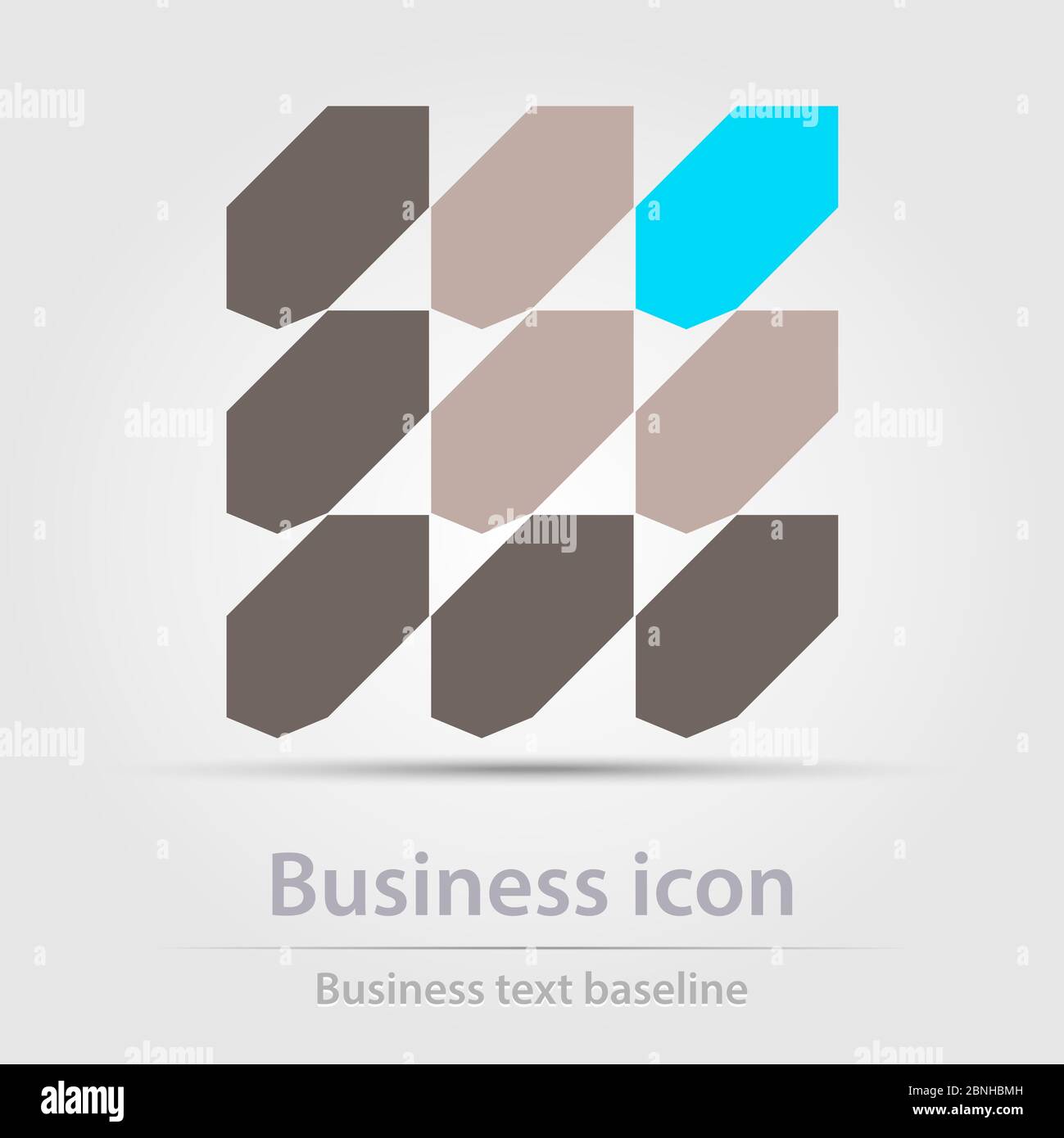 Originally created color abstract business icon for creative design ...