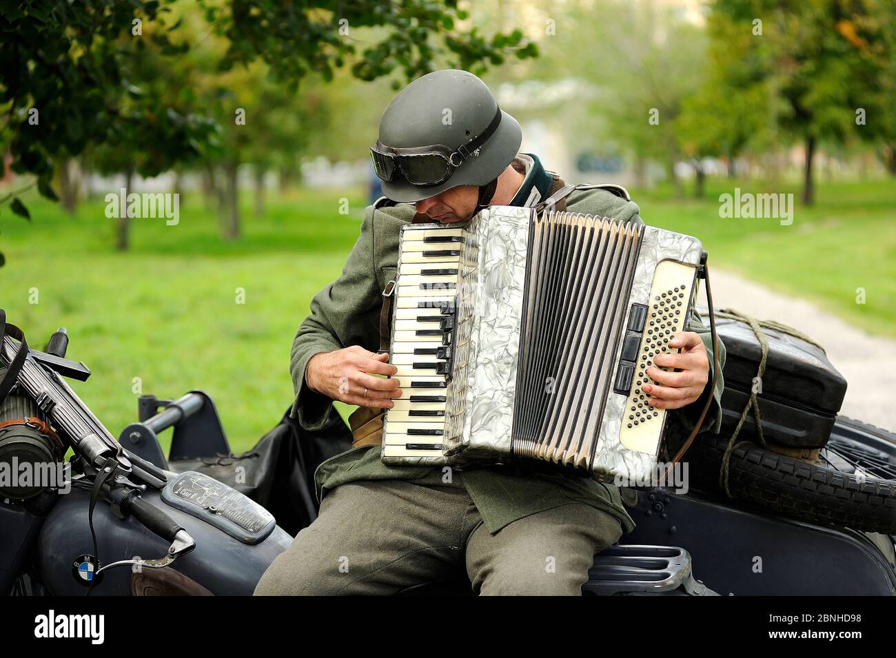Reenactor german soldier uniform hi-res stock photography and images ...