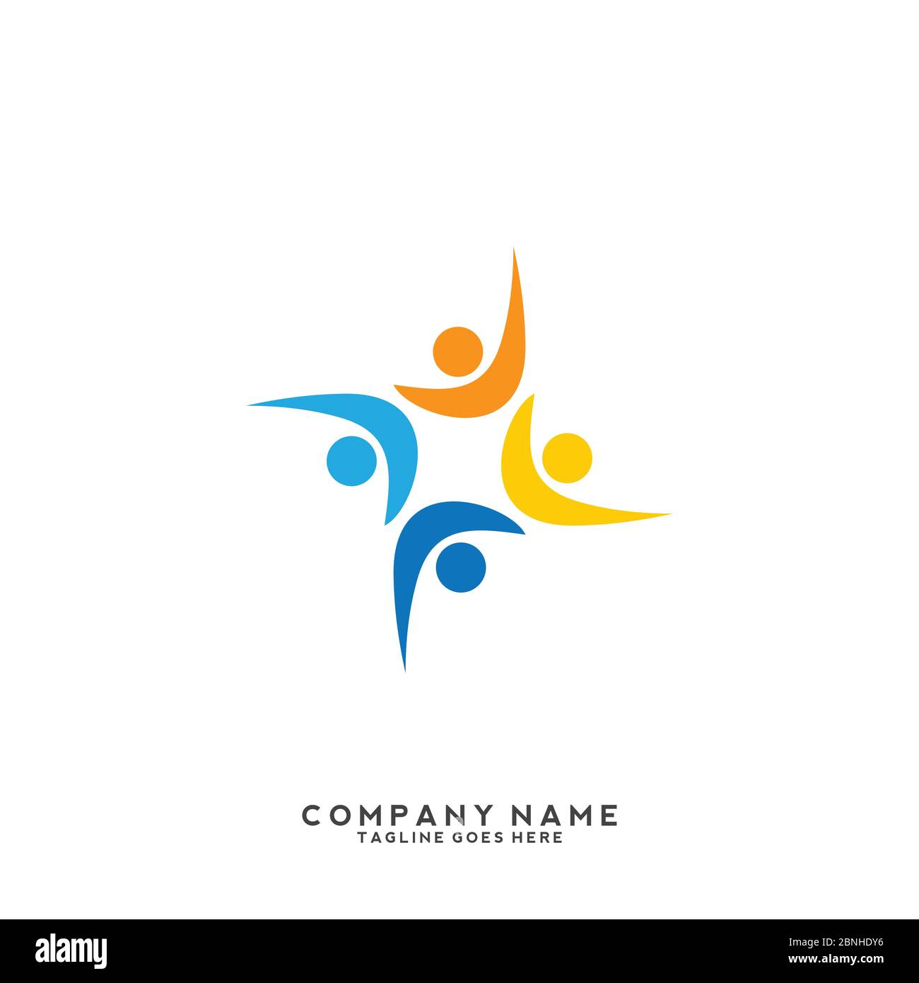 Group of people together Stock Vector Images - Alamy