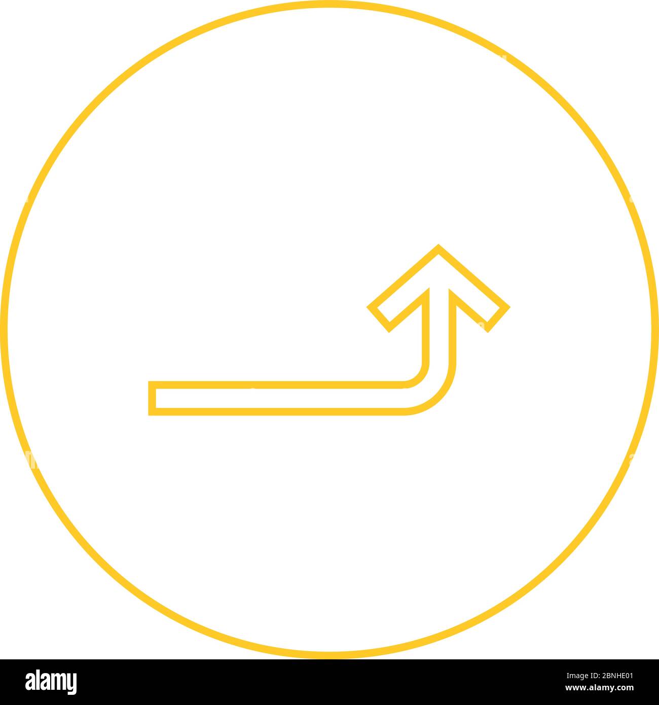 Beautiful Turn Up Line Vector Icon Stock Vector Image & Art - Alamy