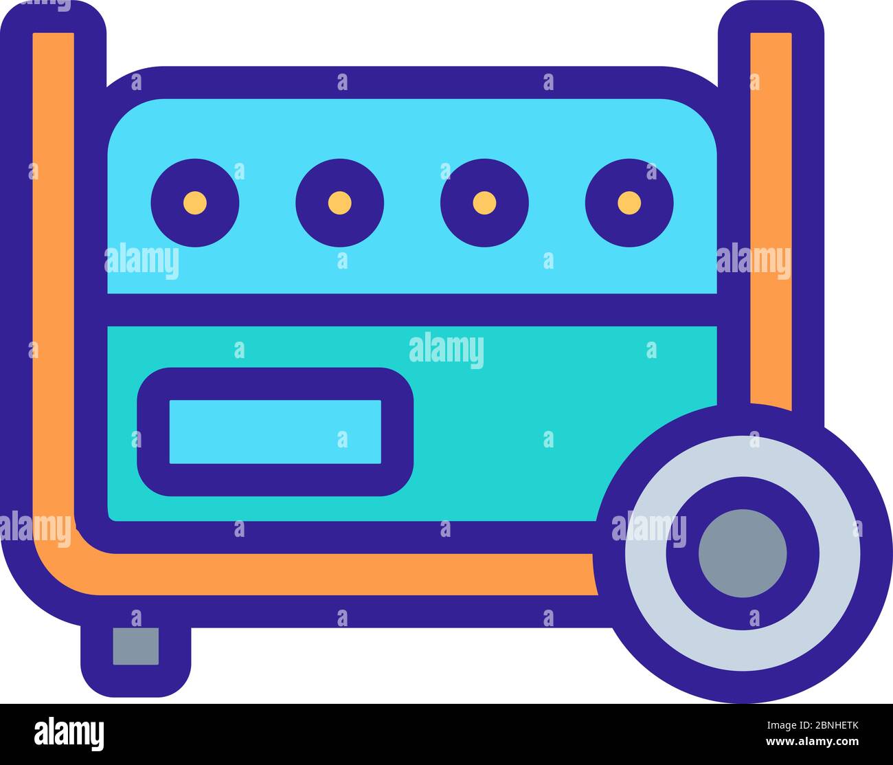 digital generators icon vector outline illustration Stock Vector Image ...