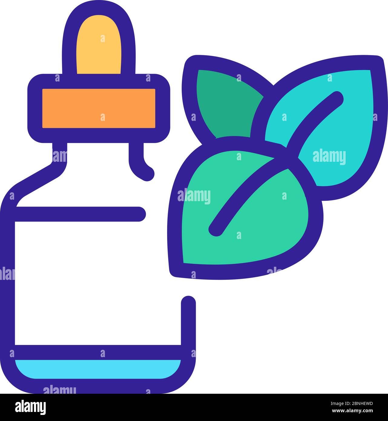 bottle of elixir oregano icon vector outline illustration Stock Vector ...