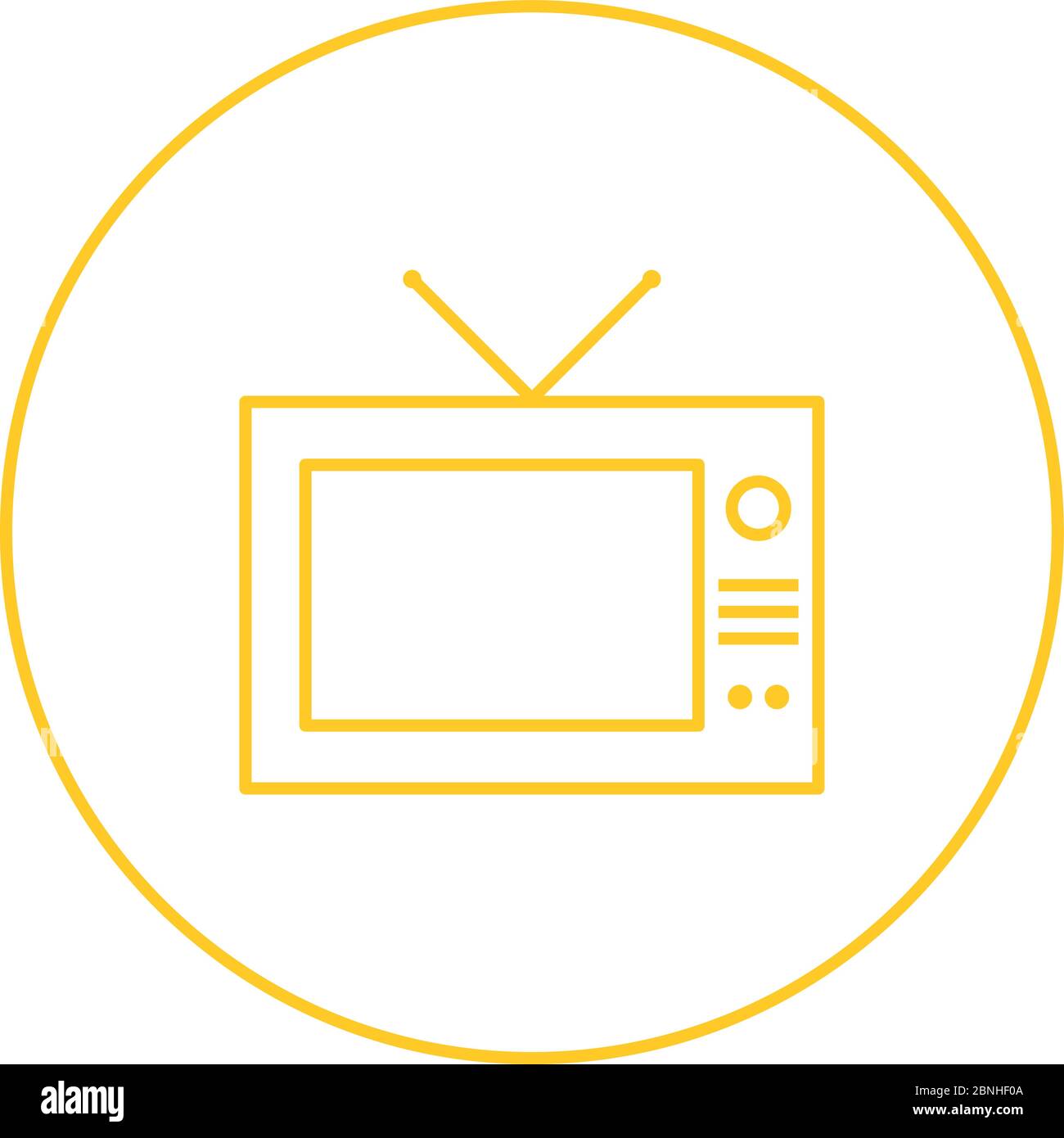 Beautiful Television Line Vector Icon Stock Vector Image & Art - Alamy