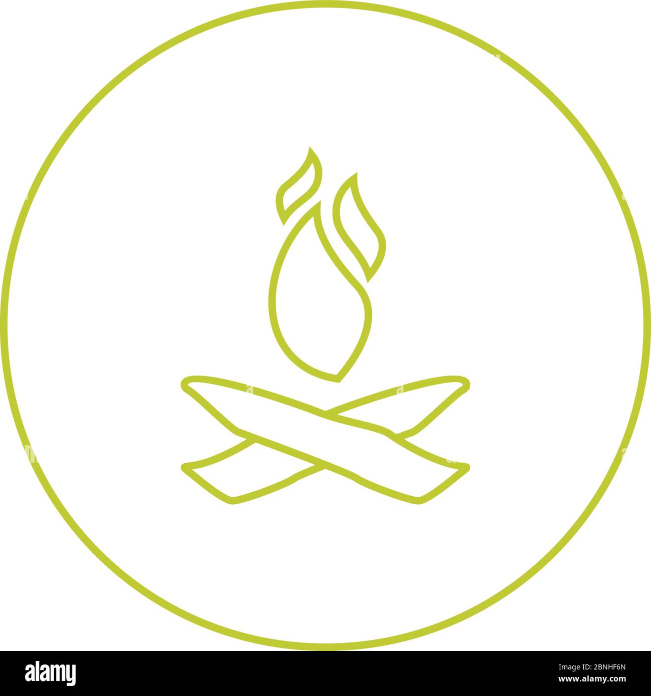 Beautiful Fire Line Vector Icon Stock Vector Image & Art - Alamy