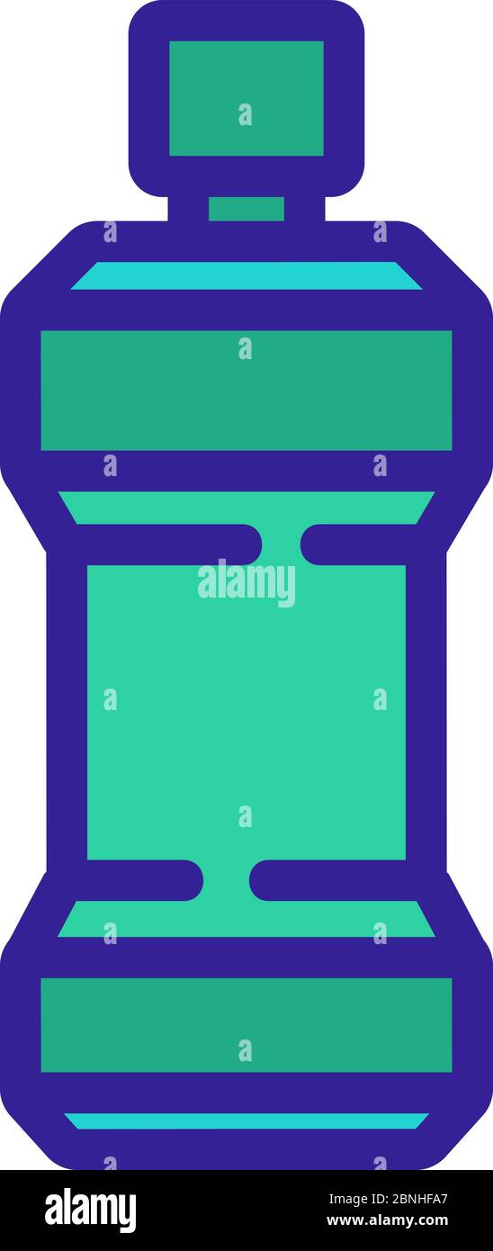 oral fluid bottle icon vector outline illustration Stock Vector Image ...