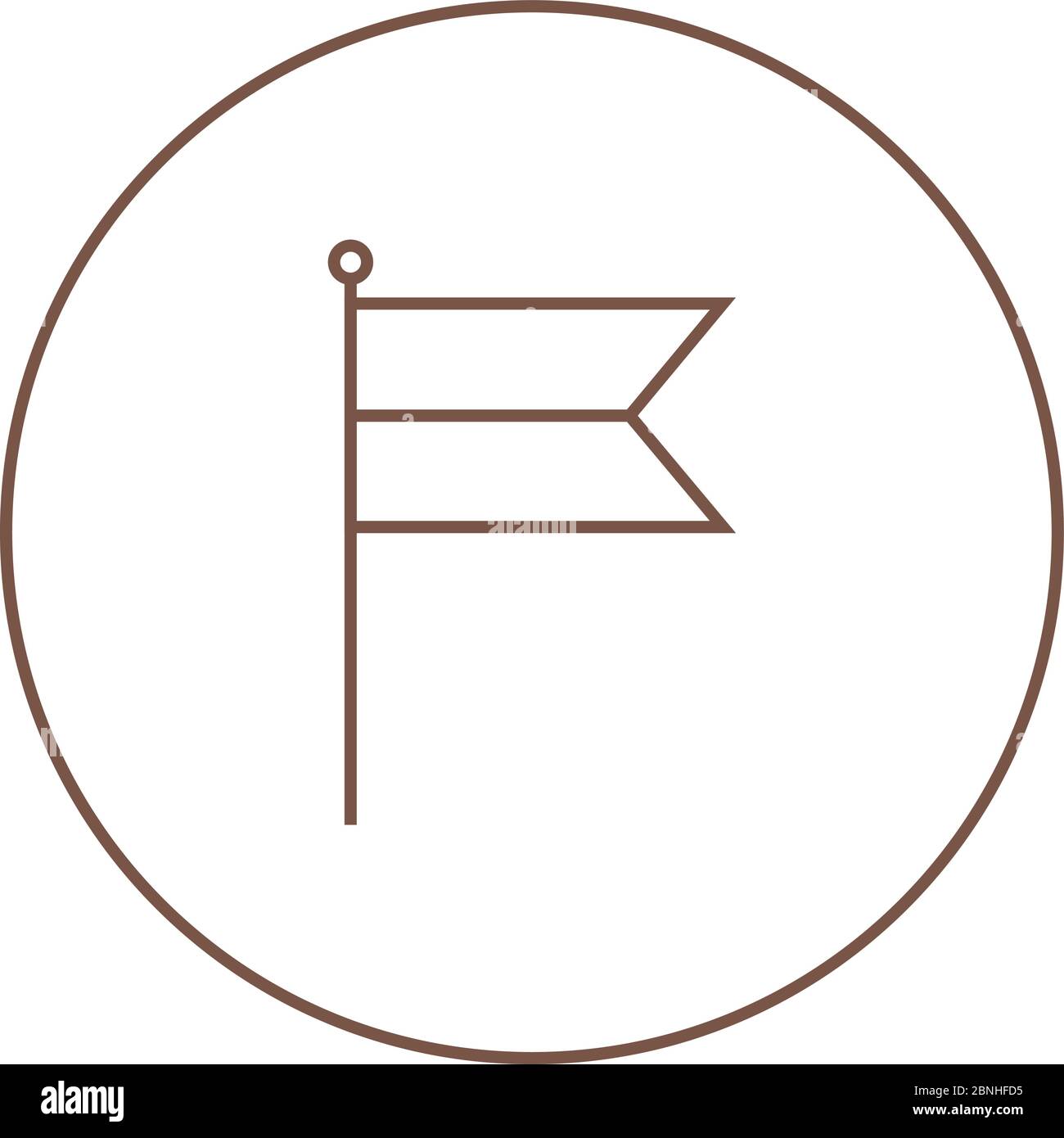 Beautiful Flag Line Vector Icon Stock Vector Image & Art - Alamy