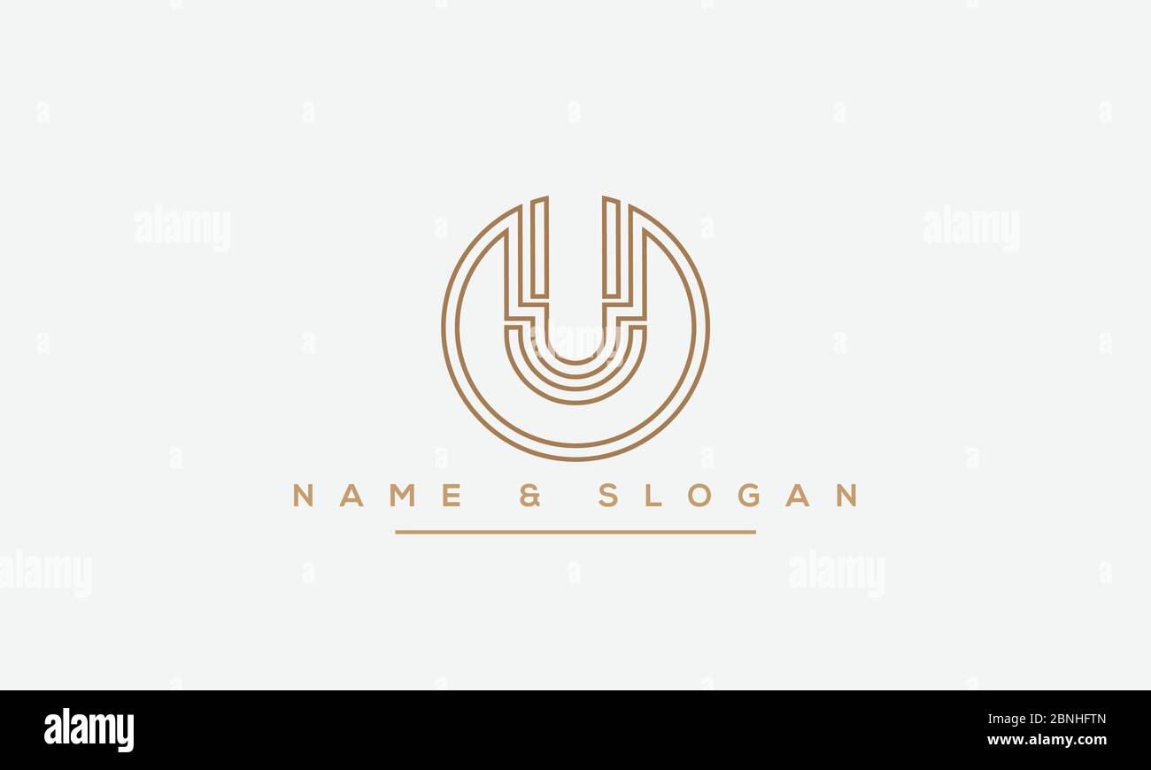 U, UU Abstract Logo of Alphabet Letters Stock Vector Image & Art - Alamy